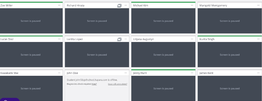 How do I pause screens in Highlights? – Hapara Support