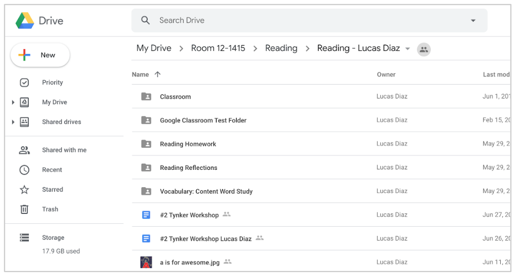 Accessing student folders from Teacher Dashboard – Hapara Support
