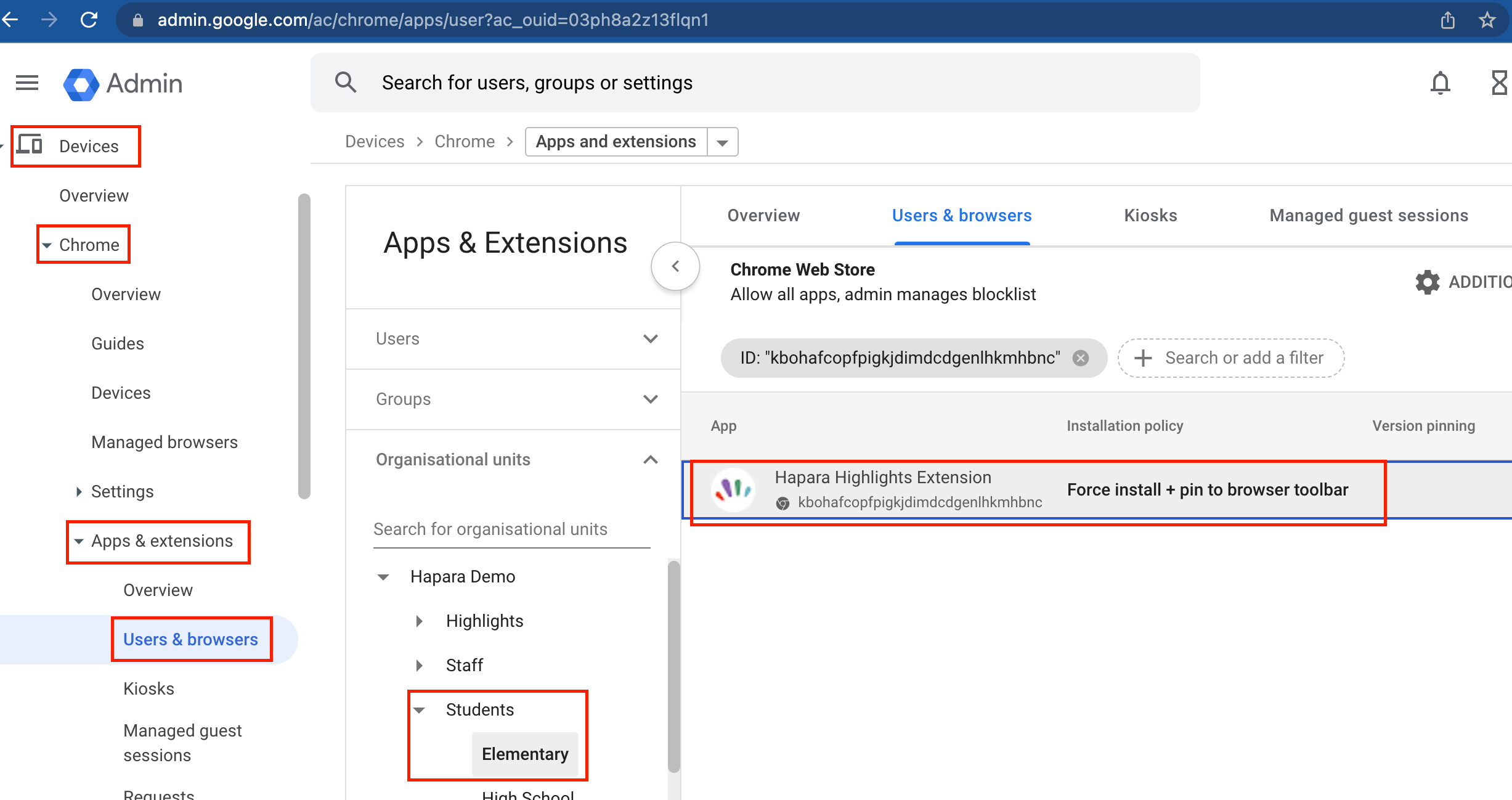 Deploying self-hosted Highlights extension – Hapara Support