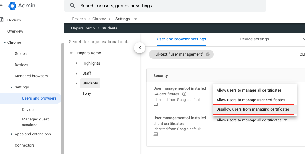 Deledao ActiveScan, presented by Hāpara: Google Workspace settings to strengthen the web filter ...