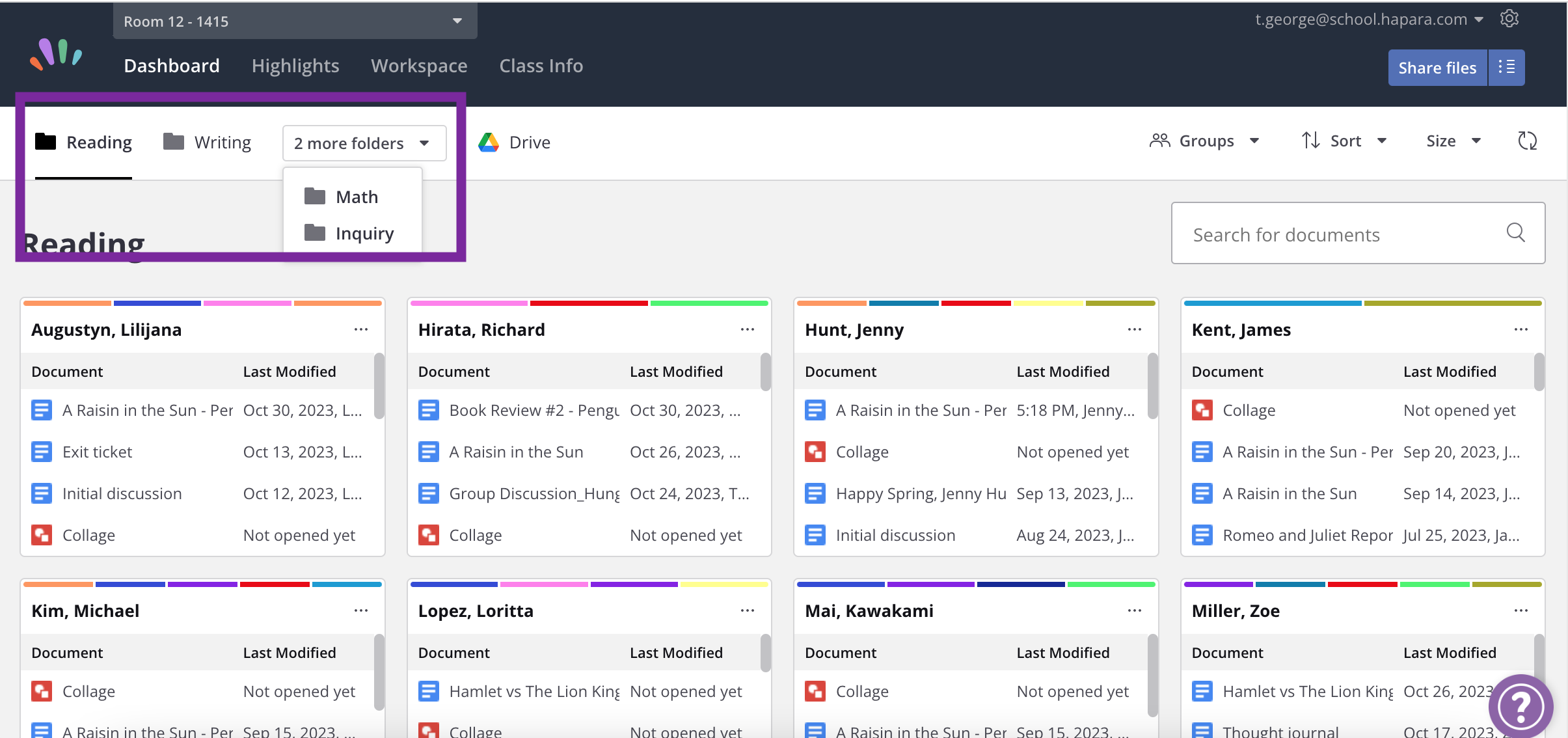 Getting to know Teacher Dashboard – Hapara Support