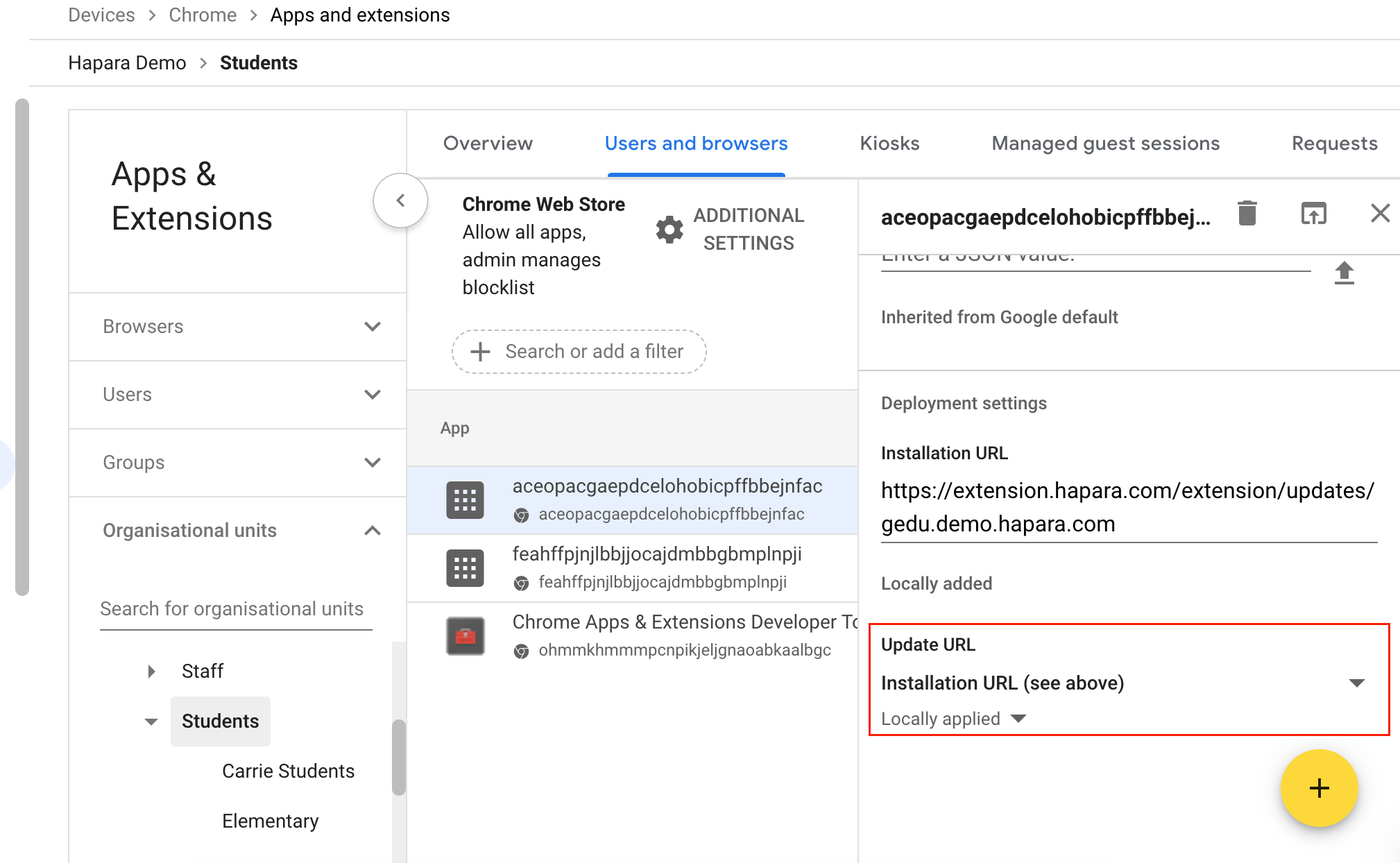 Highlights extension URL update – Hapara Support