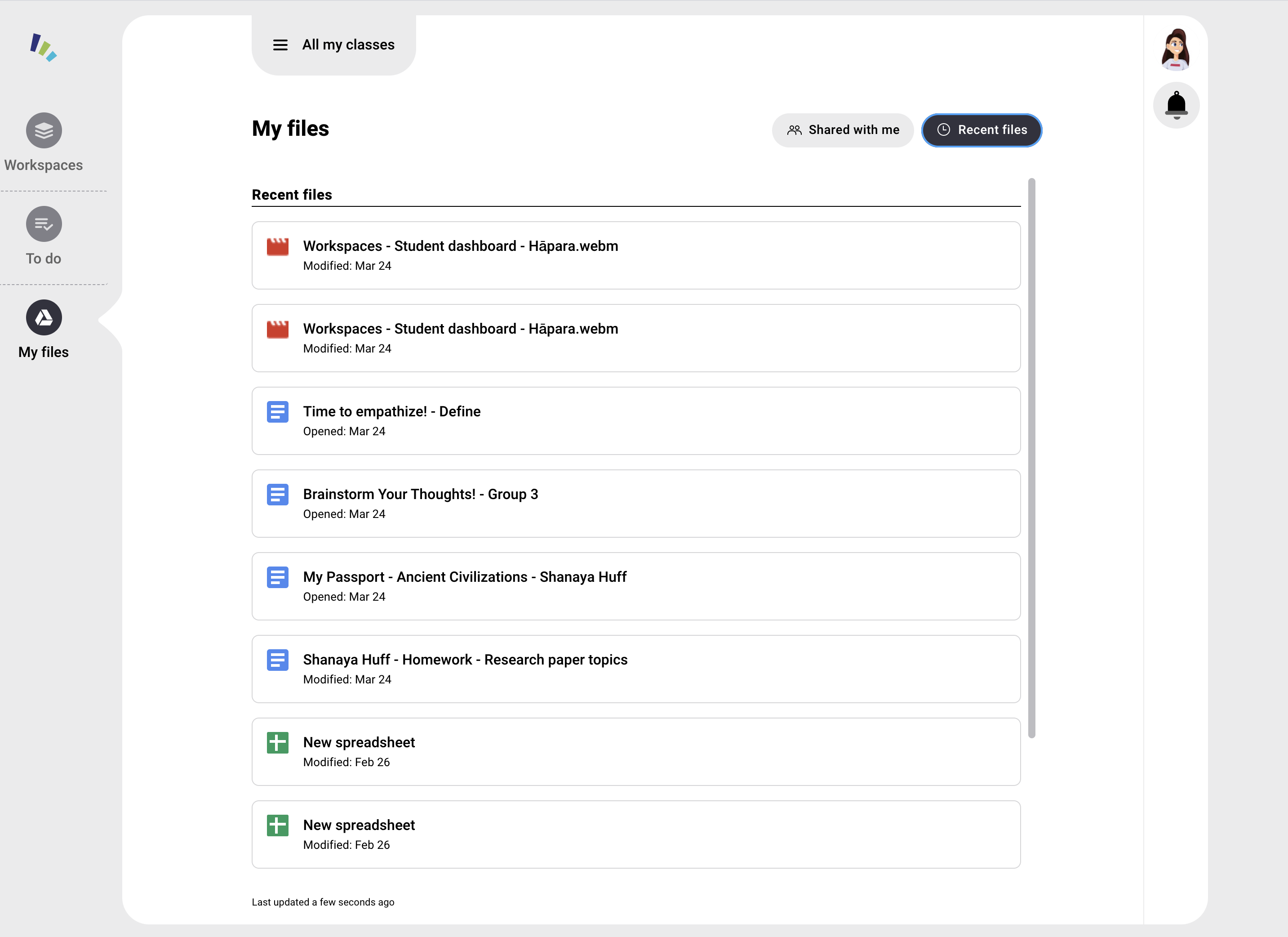 Student Dashboard overview – Hapara Support