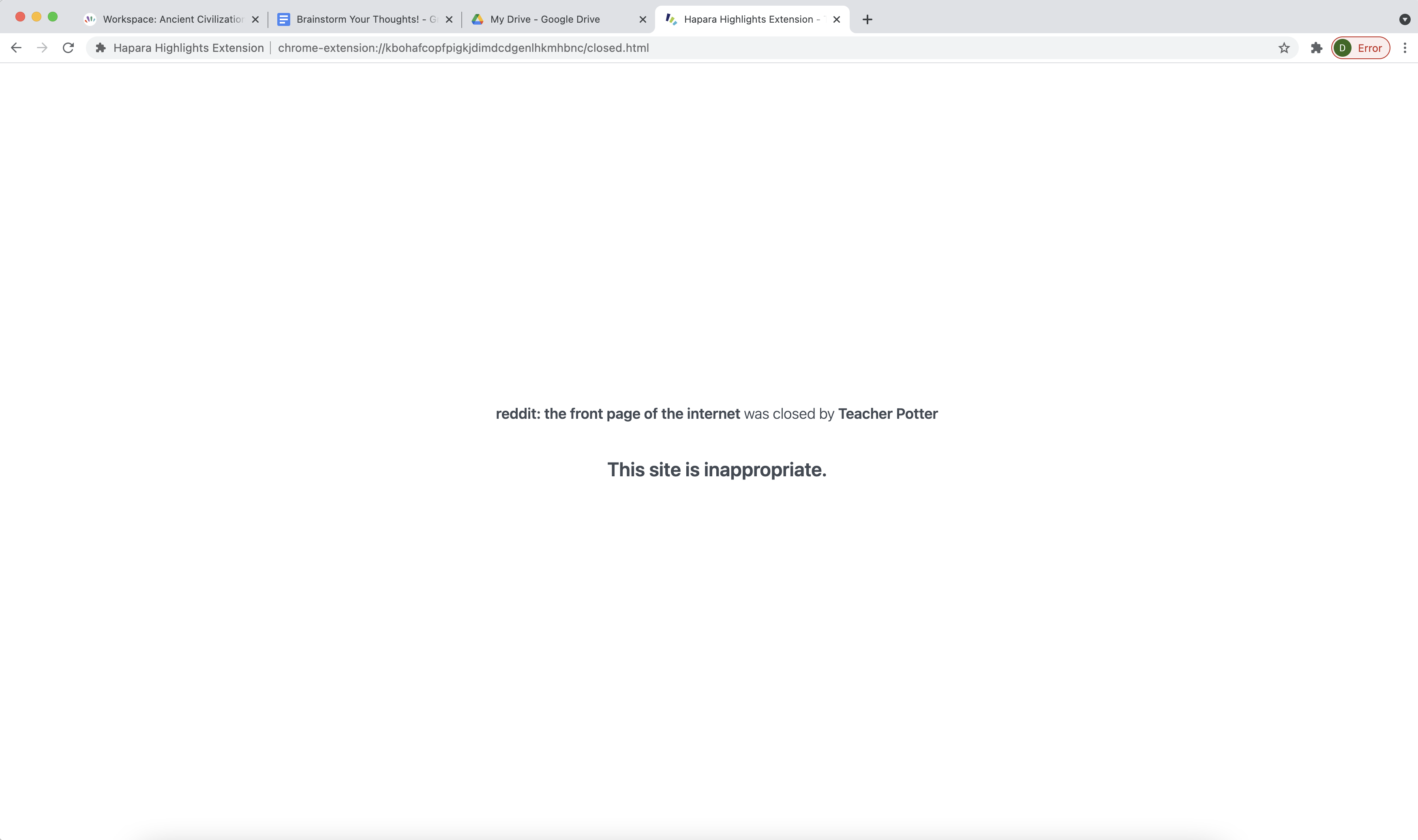 How to close websites for students – Hapara Support